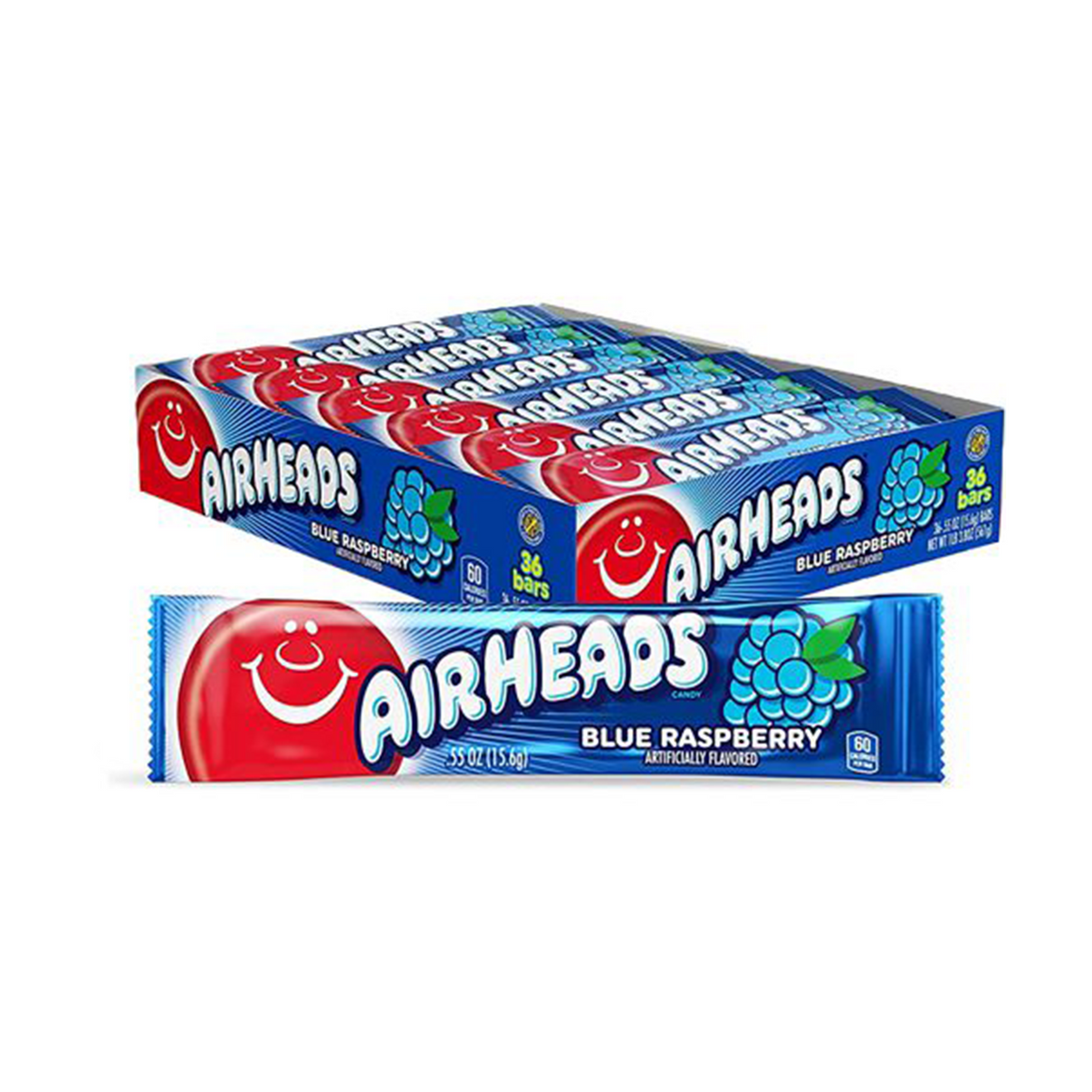 Airheads Blue Raspberry (15 gram) – Mijn Snoepgoed